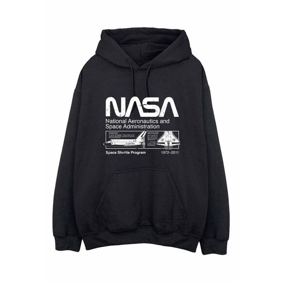 Nasa | Sweaters | Nasa Womensladies Space Shuttle Hoodie Black | Poshmark